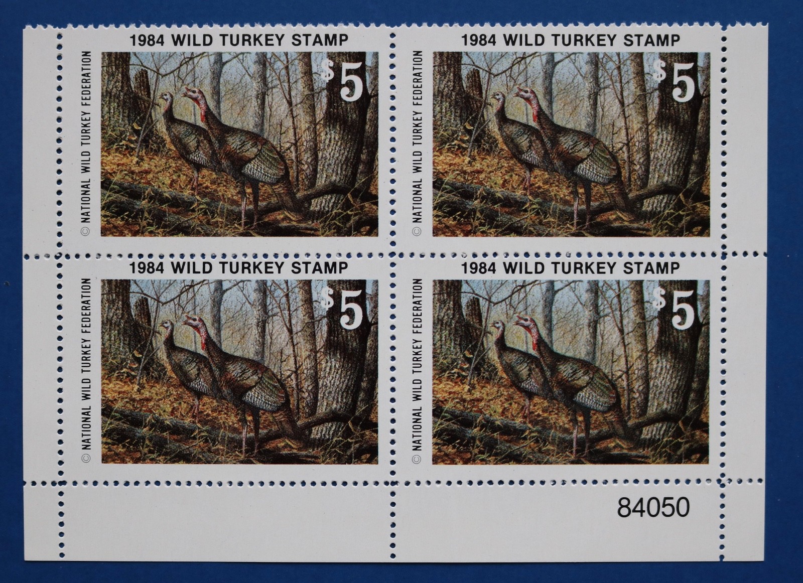 U.S. (NWTF09) 1984 National Wild Turkey Federation Wild Turkey Stamp ...