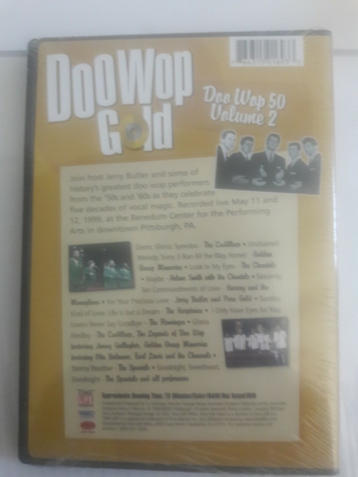 Doo Wop Gold Doo Wop 50 Volume 2 (DVD, Time Life Video 2002) | eBay