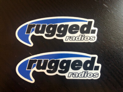 RUGGED RADIOS Racing Decals Stickers 2PC SET offroad bitd ultra4 norra ...