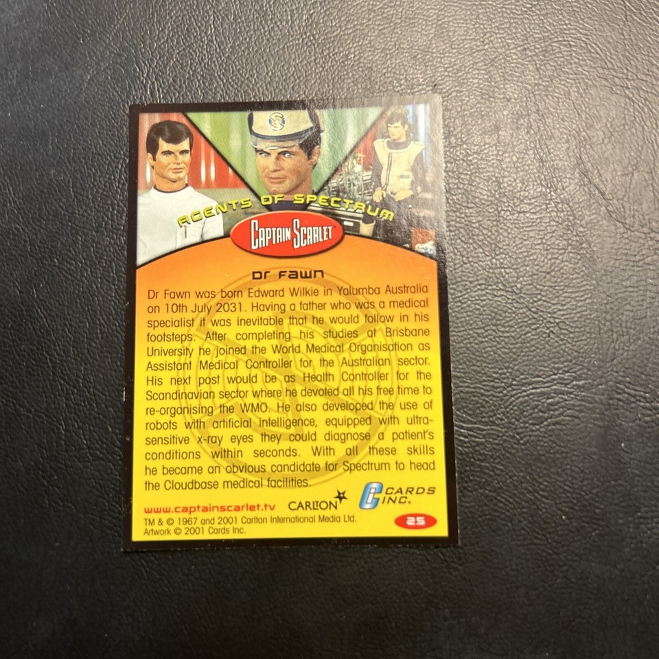 Jb10b Captain Scarlet 2001 #25 Dr. Fawn Agents Of Spectrum | eBay
