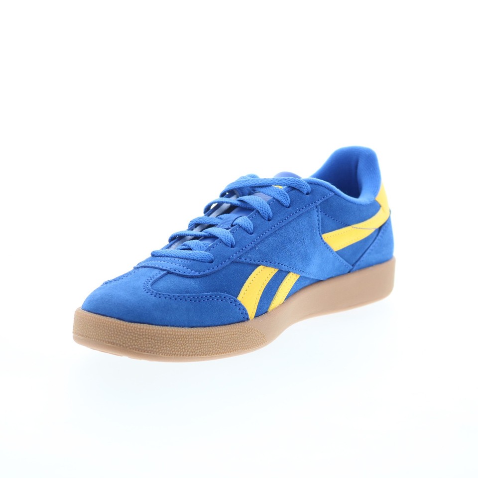 Reebok Smash Edge Mens Blue Suede Lace Up Lifestyle Sneakers Shoes | eBay