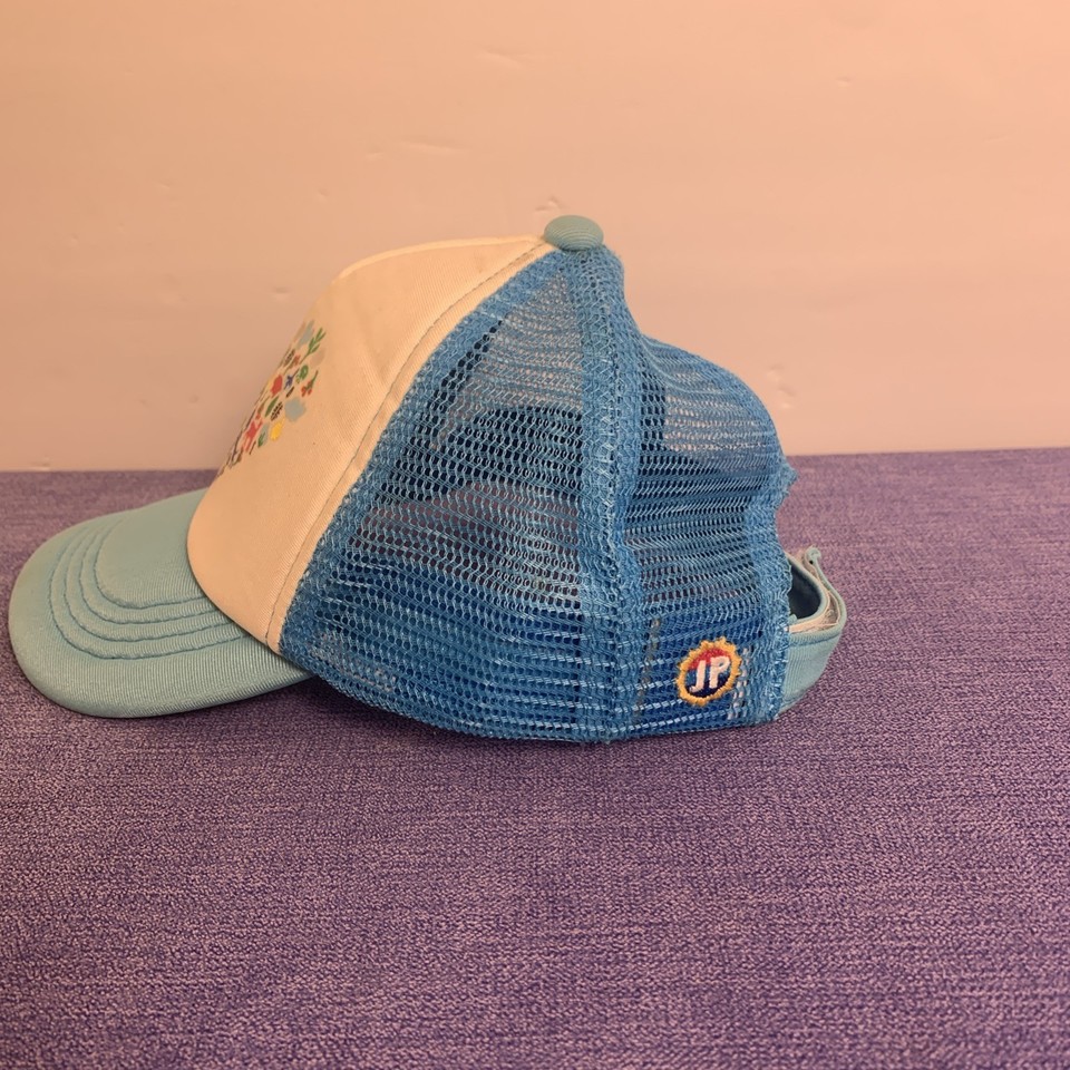 JP Doodles Blue Heart Kids Trucker Hat 49 cm | eBay