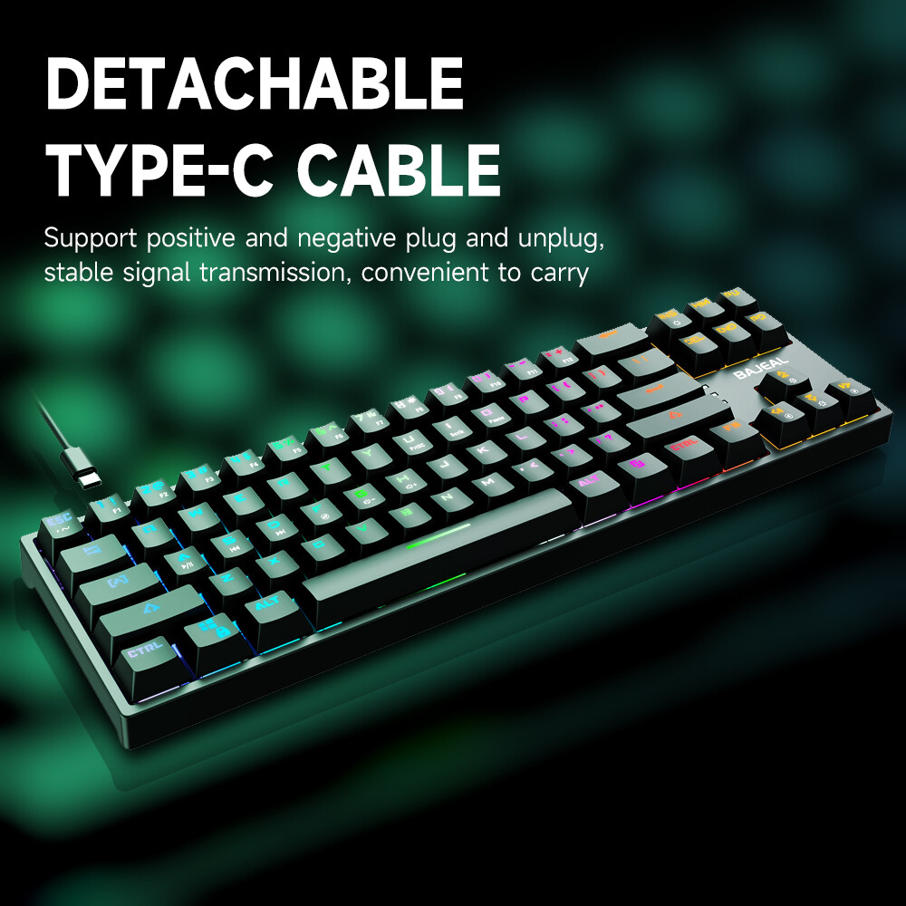 K71 Wired Mechanical Keyboard 71 Keys Gaming Keyboard with W1E8 | eBay ...