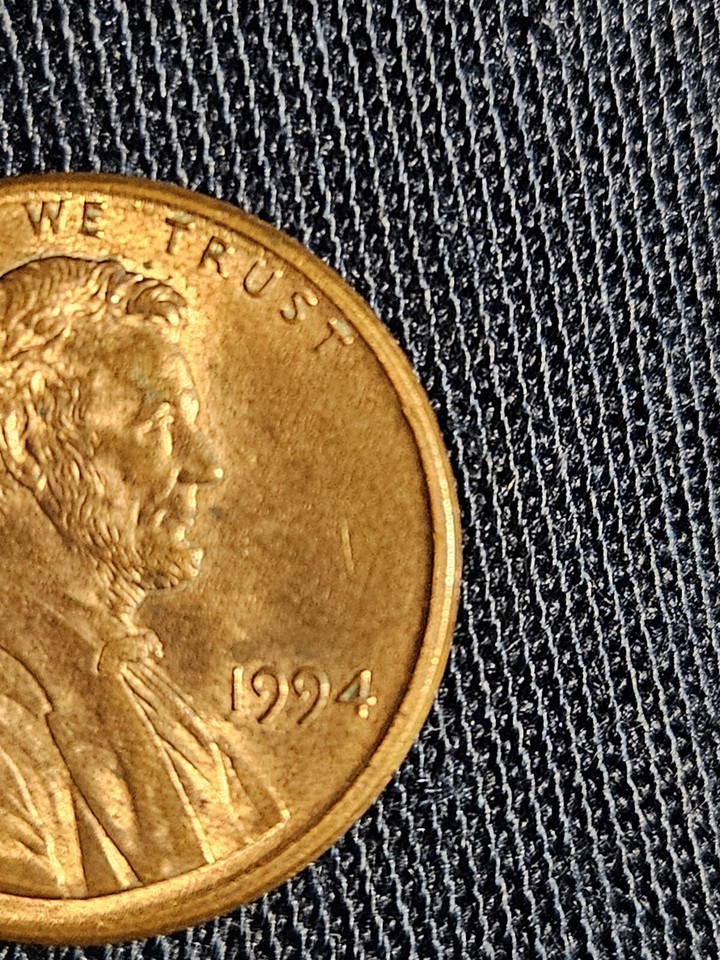 1994 Penny Errors No Mint Mark, Struck Off Center, DDO, DDR Close AM ...