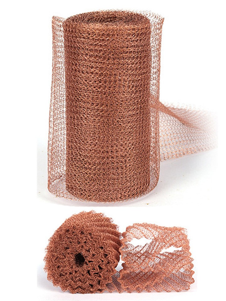 Copper Mesh Pest Control Rodent Proof Copper Wire Wool Roll Netting ...
