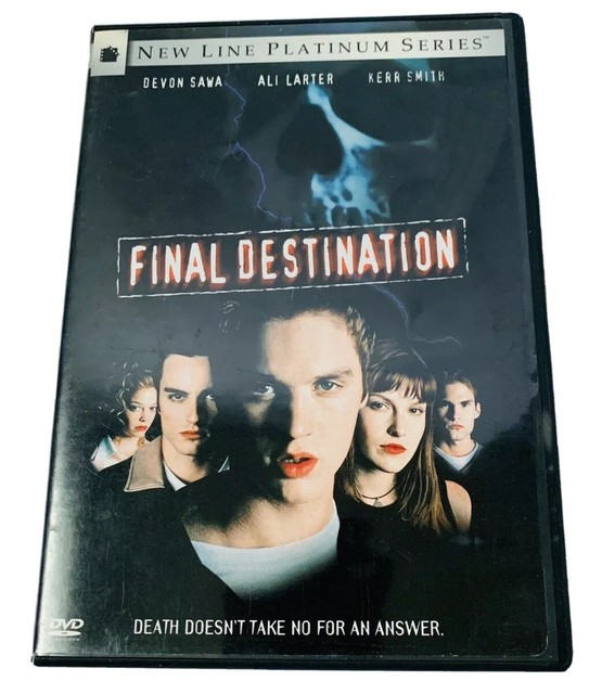 Final Destination DVD Widescreen 2000 New Line Cinema Platinum Series ...