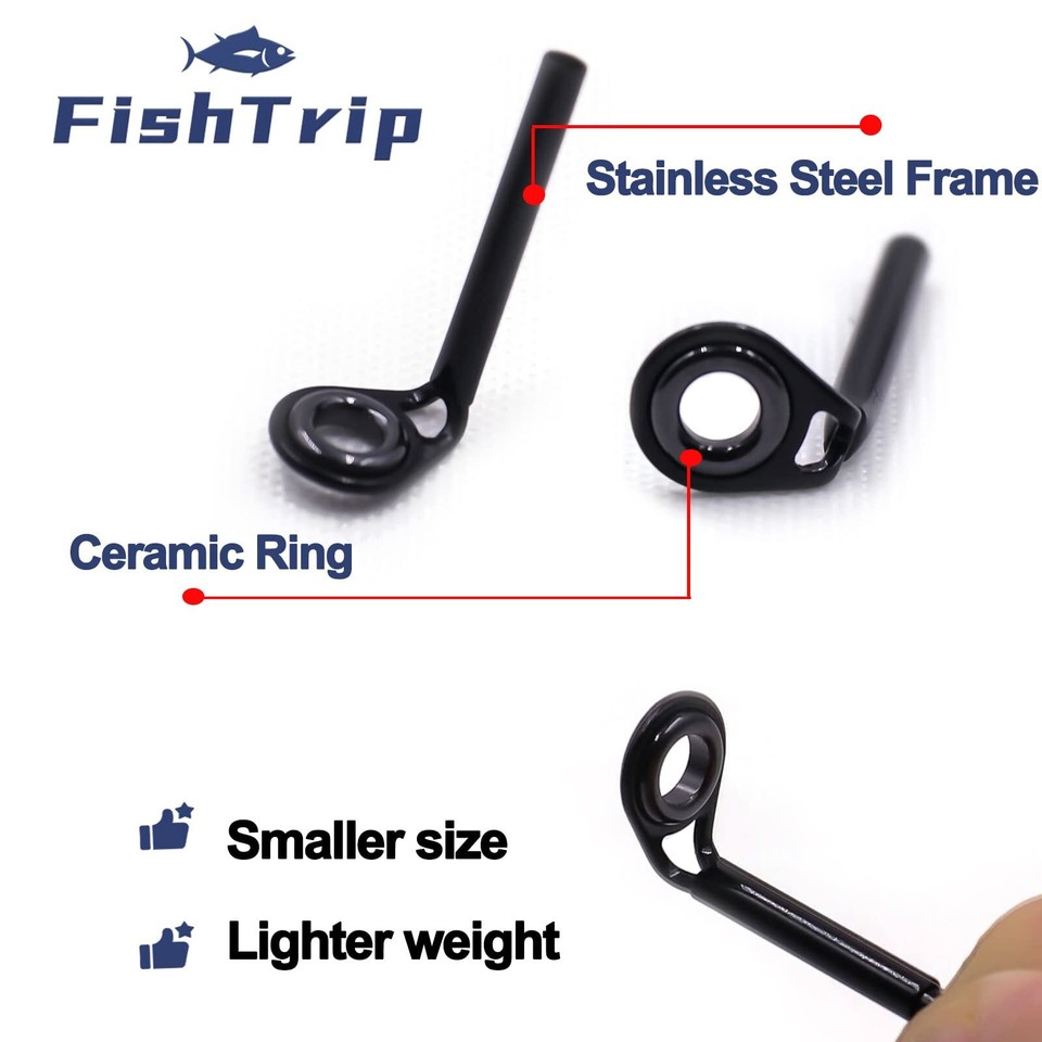 Micro Rod Tips Repair Kit - 30pcs Baitcasting Rods Fishing Rod Tip ...