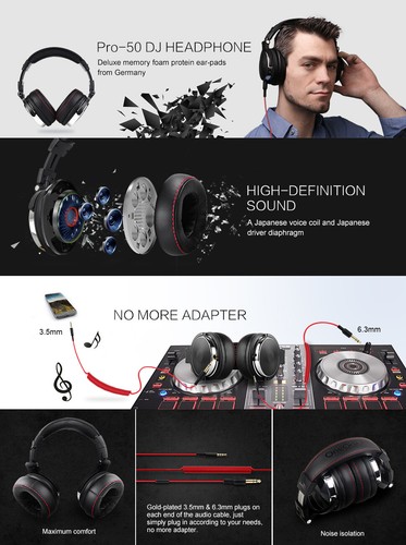 OneOdio Pro50 Studio DJ Wired Headphones | eBay