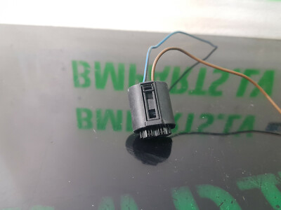 GENUINE BMW 2 POL SOCKET HOUSING WITH 2 PINS 8373328 BLACK /NEXT DAY ...