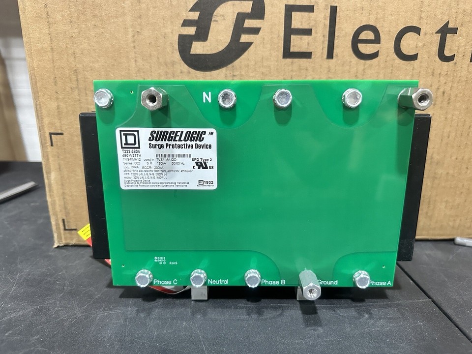 Square D Surgelogic MA41MA12 Three Phase Surge Protector | eBay