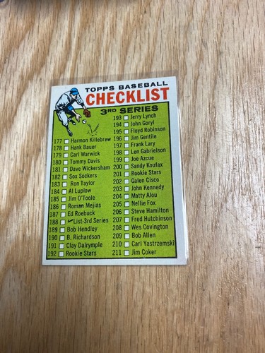 1964 Topps Baseball Checklist Card #188 | eBay