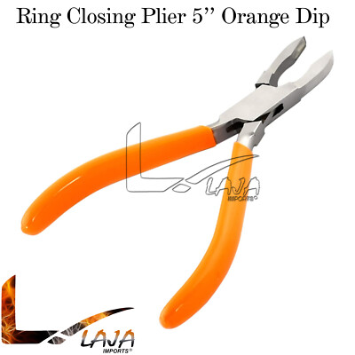 Loop Ring Closing Pliers 5'' Orange PVC Grip Handle for Jewelry & Wire ...