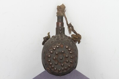 Antique 19thC Primitive Wood Black Powder Barrel Keg Vessel Cask Bottle ...