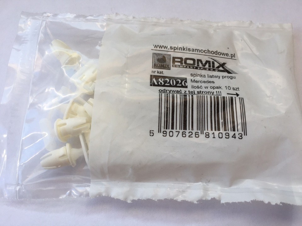 10x Clips door sill trim Mercedes W 202 W 203 W 210 W 220 Number ...