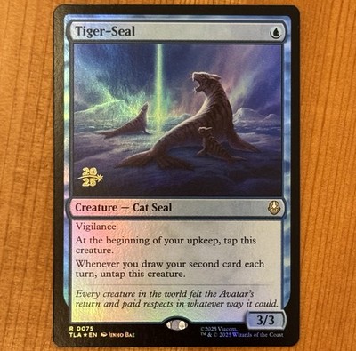 Tiger-Seal [Prerelease] R 0075, NM Foil Promo, MTG Avatar: The Last ...