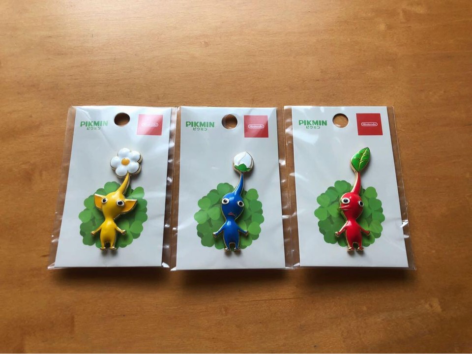 Pikmin Pin Badge Red Yellow Blue 3 type set Nintendo | eBay