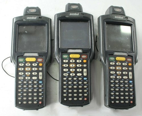 Lot of 3 SYMBOL MC3000 MC3000-RU0PPCG000R Wireless Laser - Barcode ...