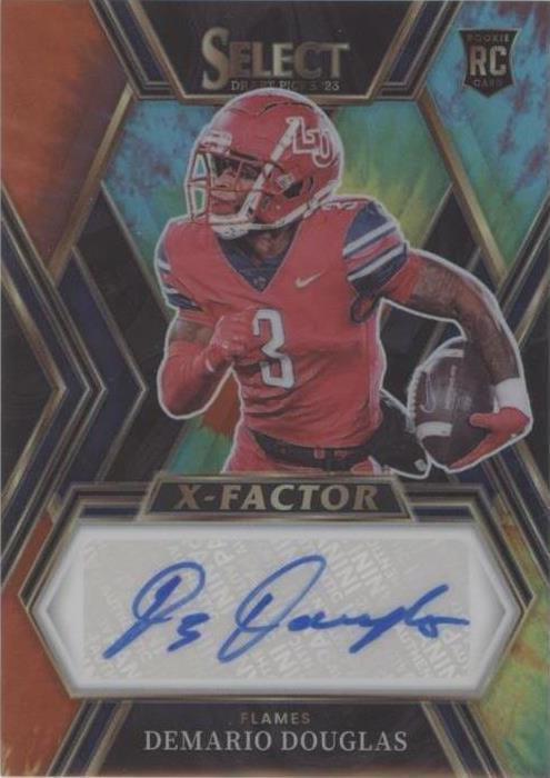 2023 Panini Select Draft Picks - X-Factor Signatures Demario Douglas # ...