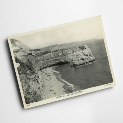 A4 PRINT - Vintage Devon - Ladram Bay, Budleigh Salterton | eBay UK