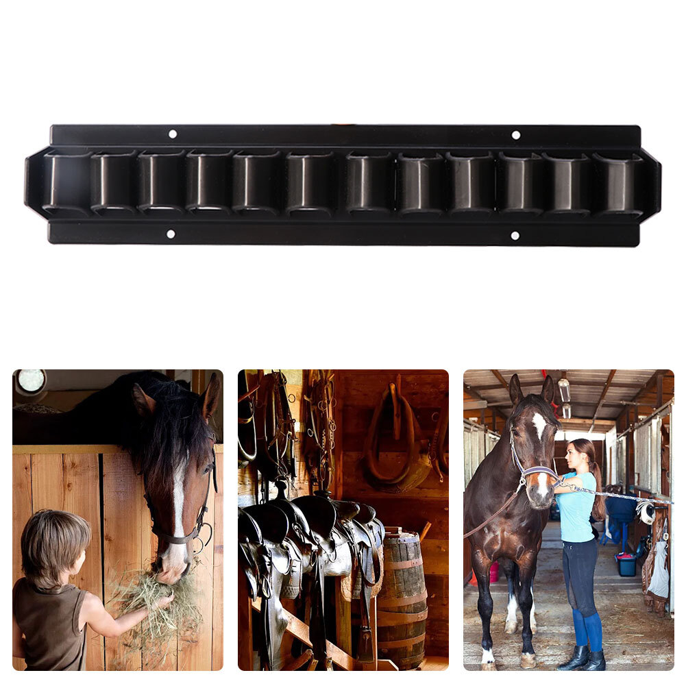 For Horse Stables Crop Holder Whip Rack Bracket Easy Install Wall ...