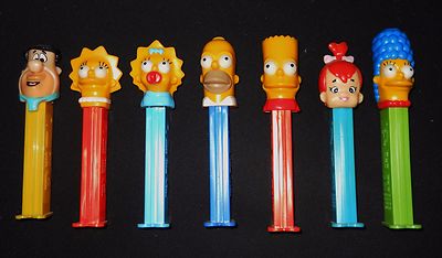 Simpsons Pez Pebbles Flintstones Bambam Lot of 7 loose | eBay