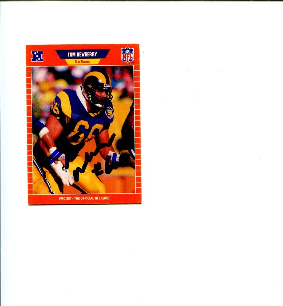 Tom Newberry Los Angeles Rams Wisconsin–La Crosse Signed Autograph ...