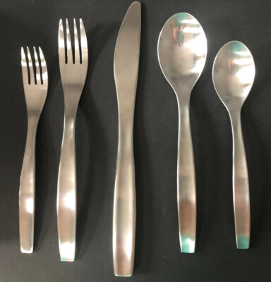 Gourmet Settings GS Loft-Satin Stainless Flatware Single 5 Piece ...