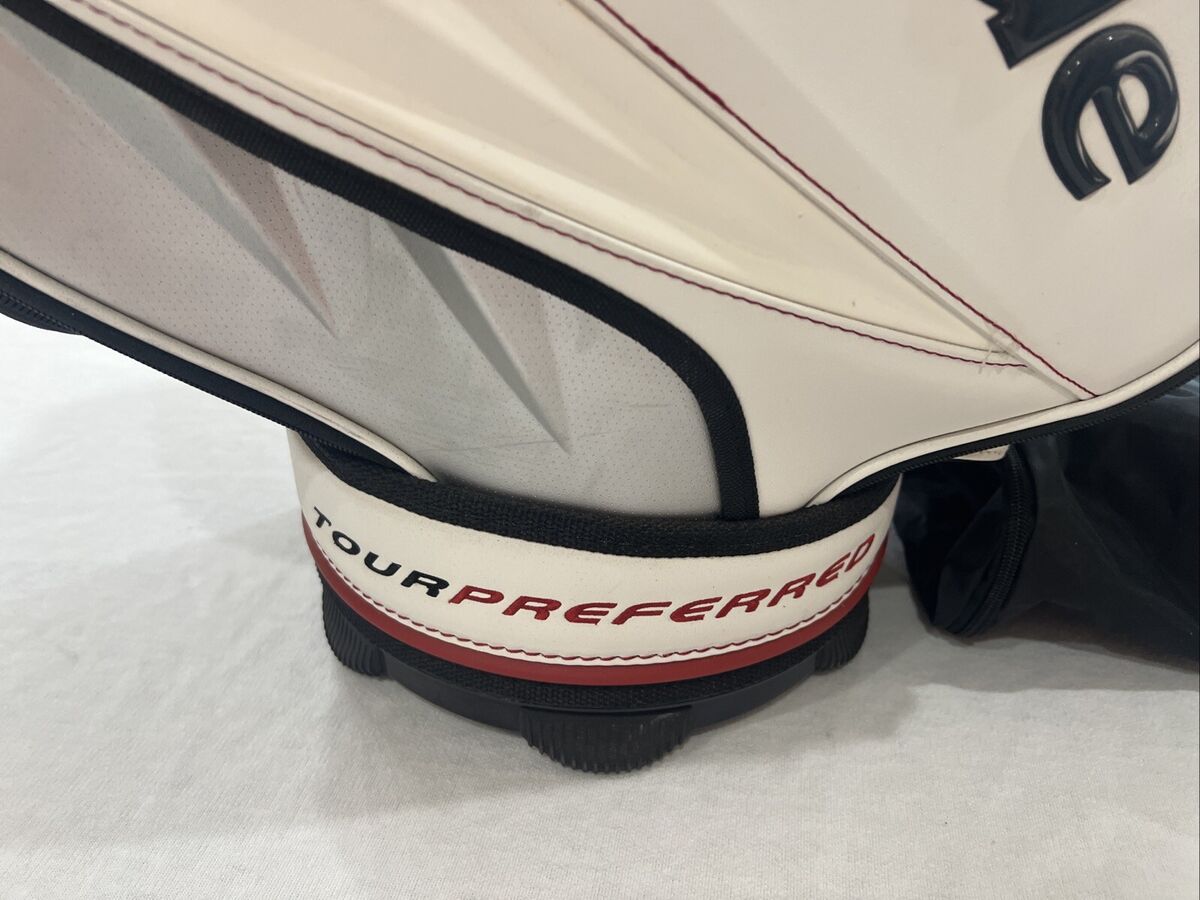 TaylorMade R11S Tour Preferred Staff Cart Bag Red White TaylorMade R11S Tour Preferred Staff Cart Bag Red White