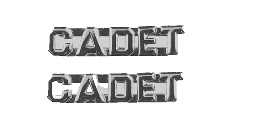 Police Department - Collar Brass - Pins - CADET – Pair - NEW SILVER ...
