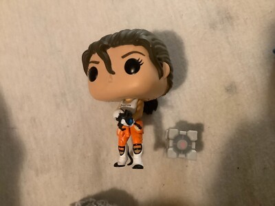 Funko Pop #243 Chell With Portal Gun New With Cube Good Condition | eBay