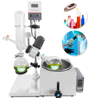 2L Laboratory Rotary Evaporator 110V Vacuum Evaporation Water Bath Lab ...