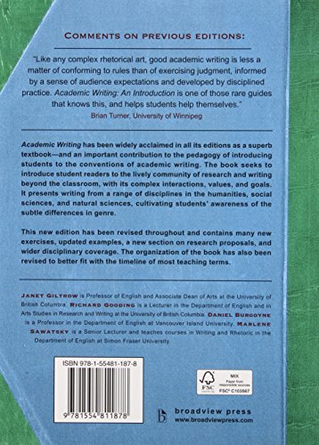 Academic Writing: An Introduction - Third Edition (USED) 9781554811878 ...