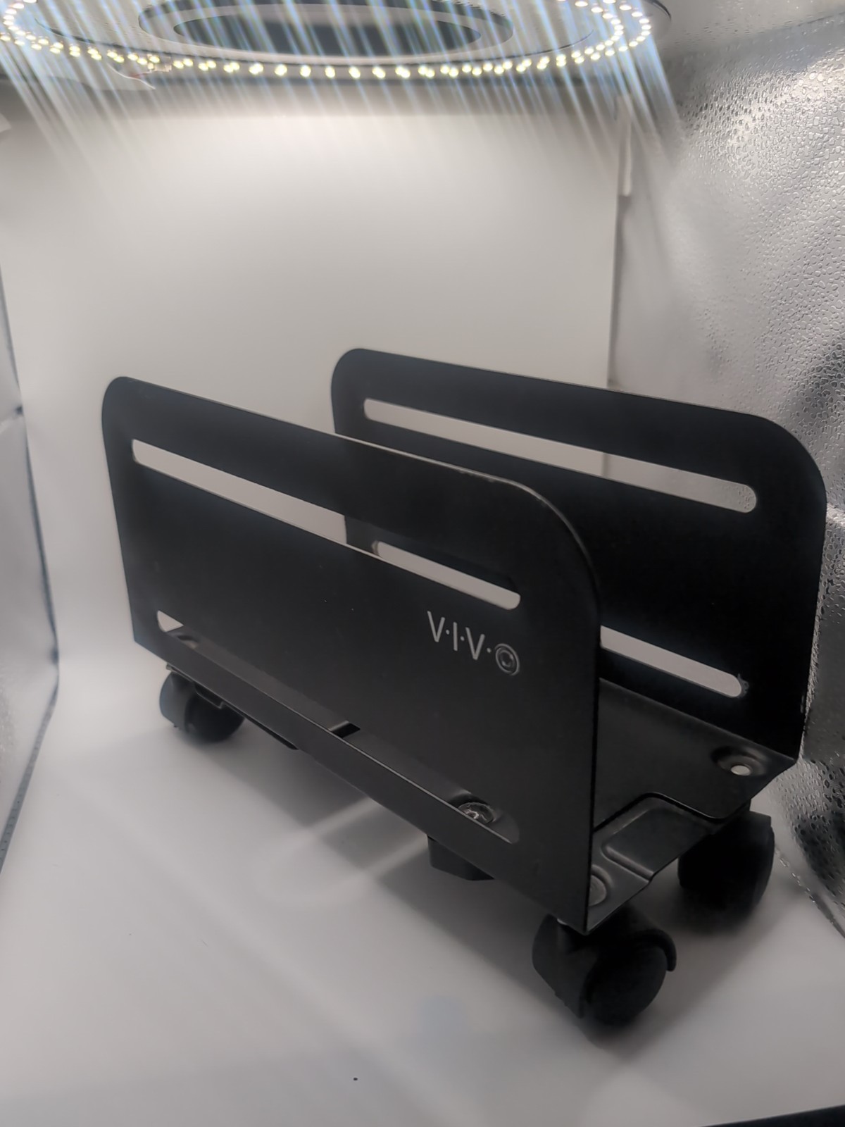 VIV Mobile CPU Stand Adjustable Computer Tower Holder with Wheels