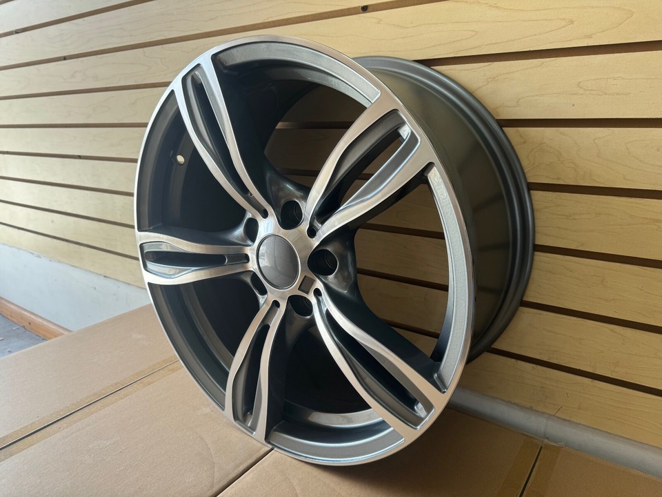 4pc 18" MATTE GUNMETAL M5 WHEELS RIMS FITS BMW F10 5 SERIES XDRIVE 528i ...