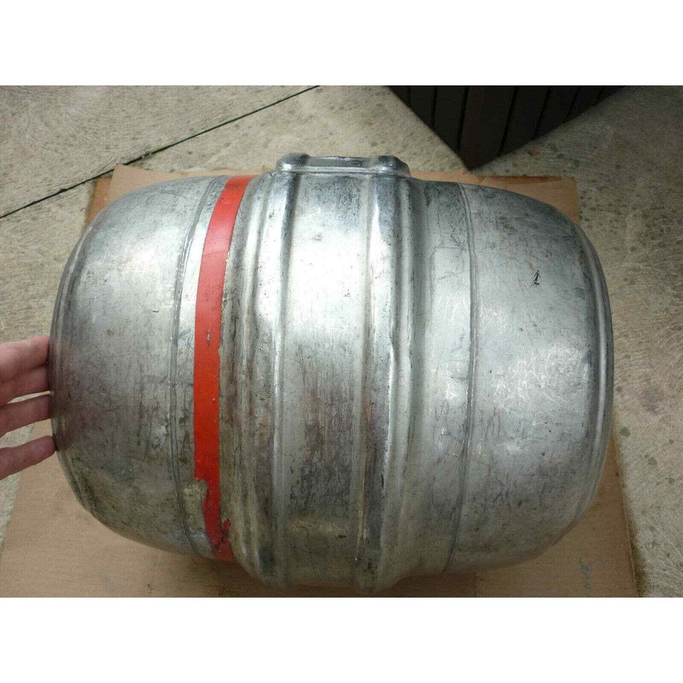 RAT ROD HOT ROD VINTAGE STRAUB BEER KEG GAS TANK STAINLESS STEEL 7.75 ...