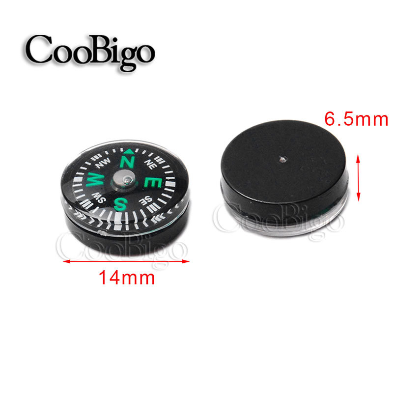 Mini Button Compass Clear Liquid filled Small Portable Outdoor Kit 12 ...