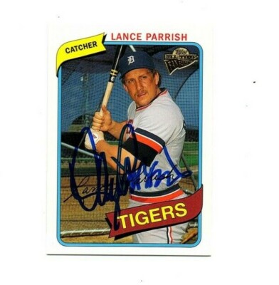 Lance Parrish IP signed autograph 2003 Topps All Time Fan baseball card ...