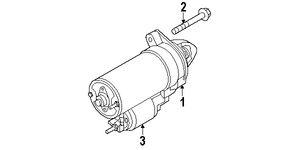 BMW 12410392577 GENUINE OEM STARTER MOUNT BOLT | eBay