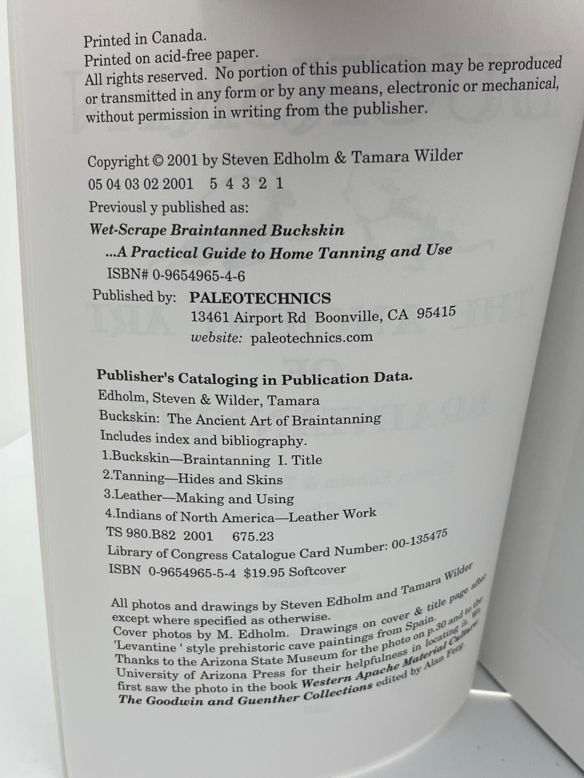 Buckskin : The Ancient Art of Braintanning by Tamara Wilder and Steven ...