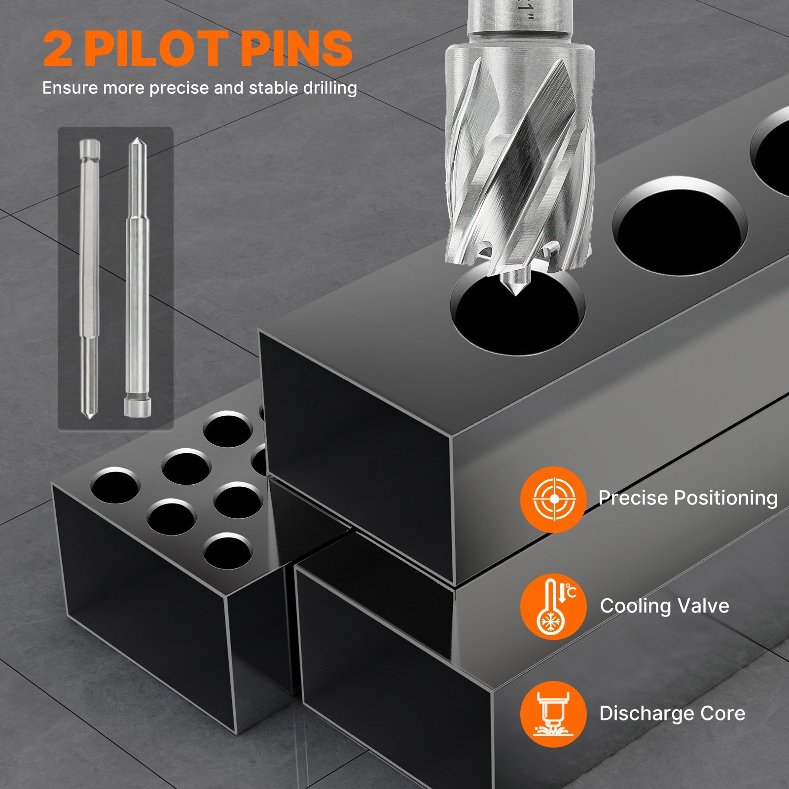 14 PCS Annular Cutter Set HSS Magnetic Drill Bit With 3/4" Weldon Shank ...