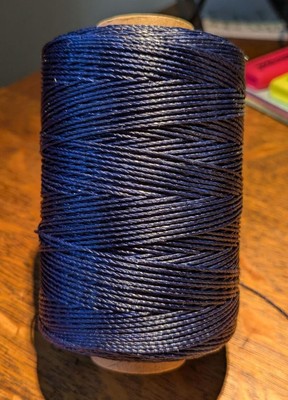 0.8mm Blue Round Waxed Thread Leather Wax Coated String Sewing 328 ...