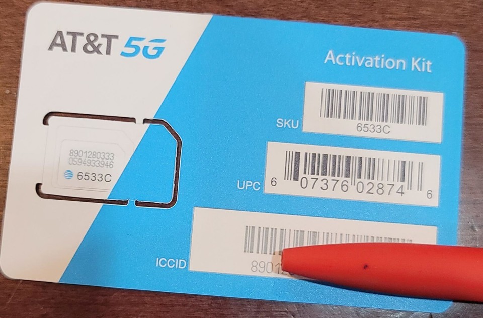 AT&T 5G TRI-CUT SIM CARD 3 IN 1 NANO 4G 5G LTE - LOT SALE - 29PCS/LOT ...