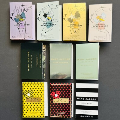 Marc Jacobs Perfume Collection Sample Spray Vial 10pc Set | eBay
