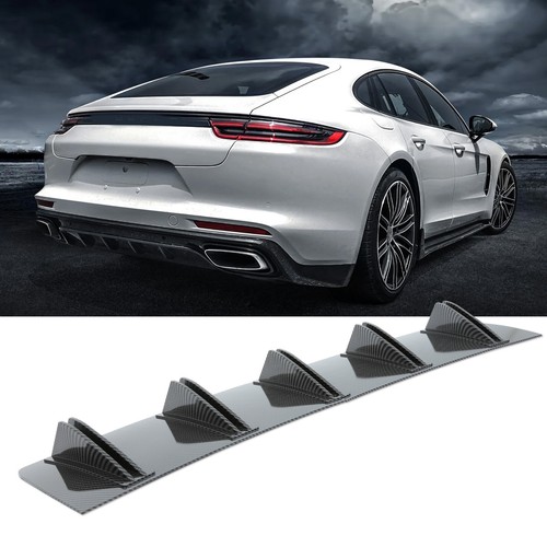 For Porsche Panamera Rear Diffuser Bumper 5 Fins Spoiler Splitter ...