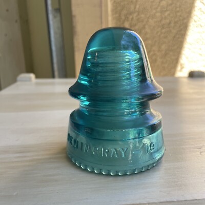 TEAL BLUE HEMINGRAY NO 19 GLASS INSULATOR. | eBay