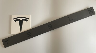 Fits Tesla Model 3 Front & Rear Badge Lettering Facelift Matte Black ...