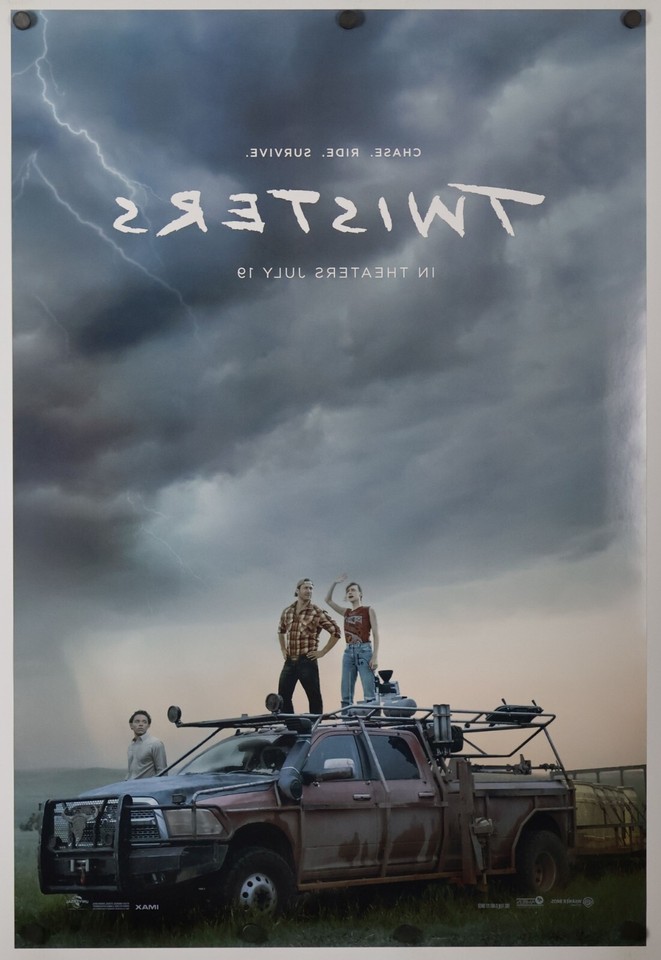 Twisters - original DS movie poster - 27x40 D/S 2024 US Style B MINT | eBay