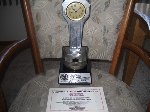 😜😜MATCO TOOLS*NITRO PISTON CLOCK*AUTHOGRAPHED by "DON & TONY SCHUMACHER ...