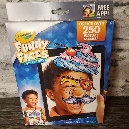 Crayola Virtual Coloring Book Funny Faces Crazy Costumes With App ...
