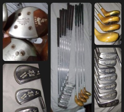 Vintage Kenneth Smith Handmade Golf Club Set (11) Kenwin Equa Swing ...